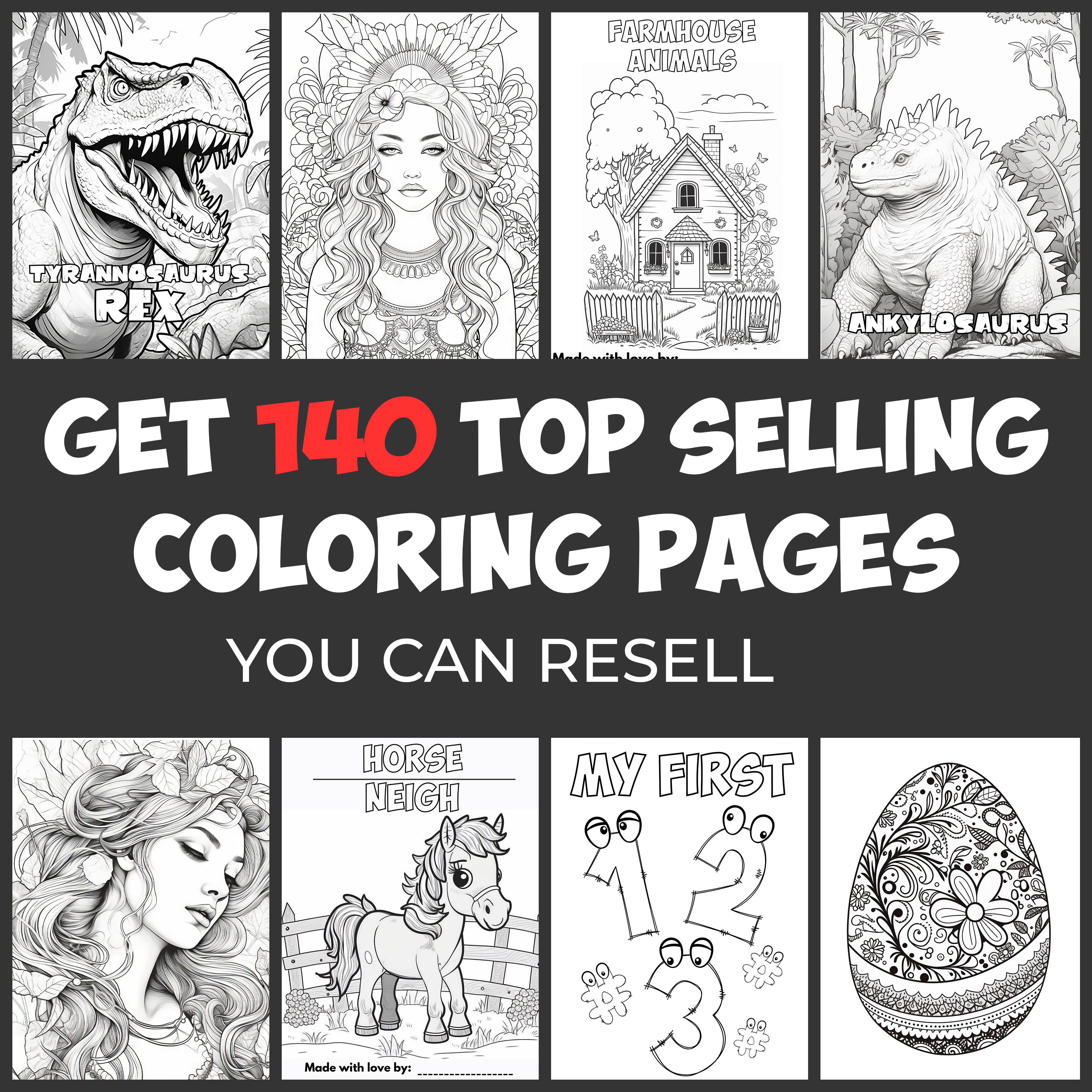 MRR - 140 Pages - 11 Coloring Books Full Master Resell Rights – Marioxy ...